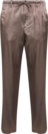 Dries Van Noten Homme, Pantalons, Rose, Taille: XL Straight Pantalons
