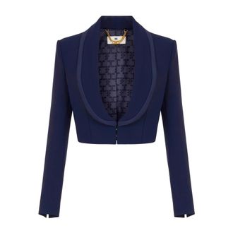 Elisabetta Franchi Peplum-Jacke - - Jackets - Damen - Blau - S