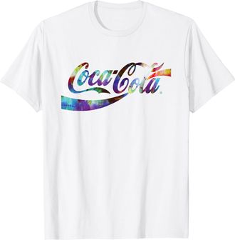 Coca Cola Ware Coca Cola Buntes Gradient Mist Logo T-Shirt