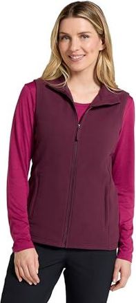 Mountain Warehouse Gilet Femmes Camber - Micropolaire, Respirant, Anti-Boulochage, léger - pour Voyager, Camper, Hiver Bordeaux 38