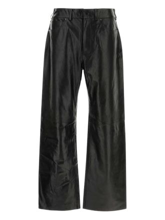 Entire studios Hose aus Leder - Schwarz