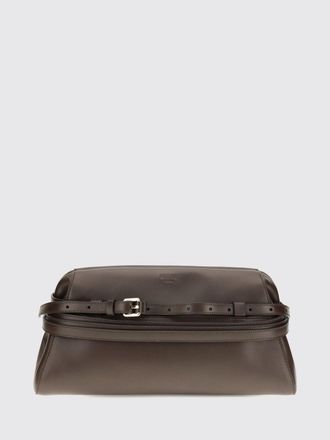 Moschino Pochette &eacute;vas&eacute;e en cuir dovin lisse avec lani&egrave;res r&eacute;glables