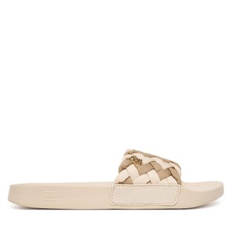 Tommy Hilfiger Pantoletten Tommy Hilfiger Th Braided Pool Slide FW0FW09203 Beige