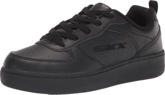 Skechers Jungen Court 92 sneakers sports shoes, Black Synthetic Trim L, 34 EU