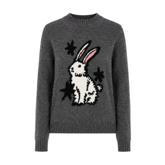 Max Mara Femme, Pulls, Gris, Taille: 38 FR Pull col rond Nitra