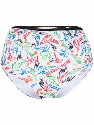 Palm Angels x Missoni Bikinih&ouml;schen mit Logo - Wei&szlig;