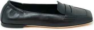 AGL Black Leather Loafer Softy - Gr. 36 (EU) - in Schwarz