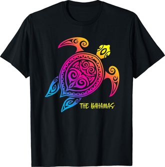 BDAZ Urlaub am Meeresschildkr&ouml;tenstrand bei Sonnenuntergang auf den Bahamas T-Shirt
