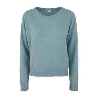 C.T. Plage Hellblauer Crew Neck Sweater - - Knitwear - Damen - Blau - S