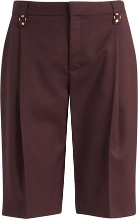 Elisabetta Franchi Femme, Shorts, Brun, Taille: 36 FR Pantalone Cacao