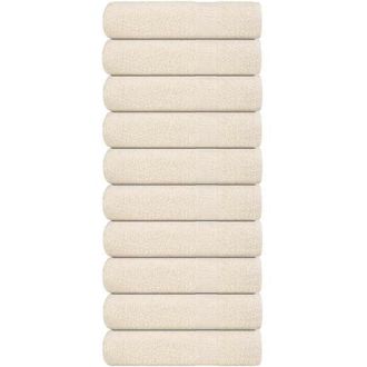 vidaXL Duschtücher 10 Stk. Creme 70x140 cm 360 g/m² 100% Baumwolle Vidaxl