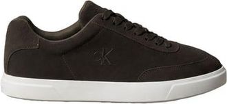 Calvin Klein Baskets &agrave; logo brod&eacute; en cuir