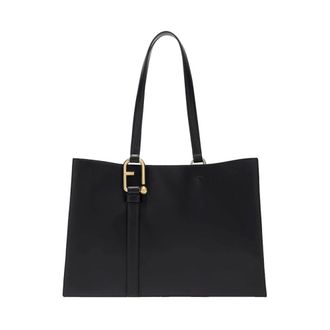 Furla Femme, Sacs, Noir, Taille: ONE Size Sac &agrave; bandouli&egrave;re en cuir lisse avec poign&eacute;es r&eacute;glables