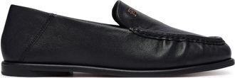 Tommy Hilfiger Slipper Tommy Hilfiger Leather Ruched Toe Loafers FW0FW09250 Schwarz