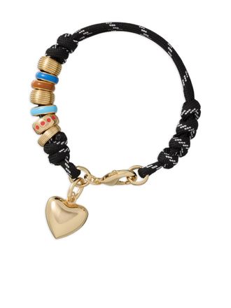 Roxanne Assoulin bracelet &agrave; breloque coeur - Noir