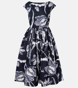 Erdem Midikleid aus Faille