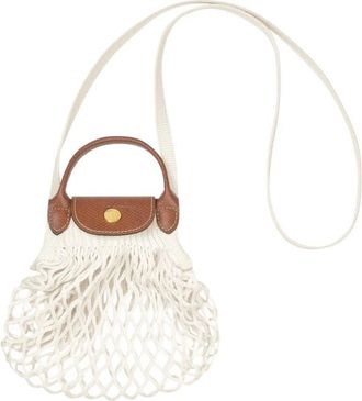 Longchamp Femme, Sacs, Beige, Taille: ONE Size Le Pliage Filet Sac avec poign&eacute;e sup&eacute;rieure LTela