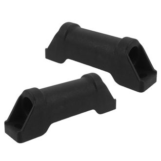 TOPBATHY 2 St&uuml;ck Kunststoff Fu&szlig;st&uuml;tzengleiter f&uuml;r B&uuml;ro und Gaming St&uuml;hle Gepolstert Langlebig Einfache Montage Ersatz Fu&szlig;st&uuml;tzenkissen f&uuml;r Relaxsessel und Lieg