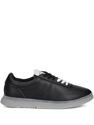 Emporio Armani baskets à lacets - Noir