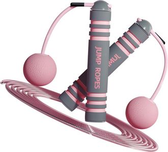 Supvox Kabelloses Gewichtetes Fitness Springseil mit Ergonomischen Griffen Seilloses Indoor und Outdoor Trainingsseil für Männer Frauen