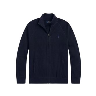 Polo Ralph Lauren Gestreifter Baumwoll-Zip-Up-Pullover - - Sweatshirts & Hoodies - Herren - Blau - 2XL
