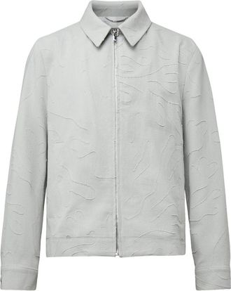 Drykorn Oveshirt mit strukturiertem Muster und Zip in