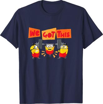MINIONS Minions We Got This Bob Stuart Lifting Dave Big Chest Poster T-Shirt