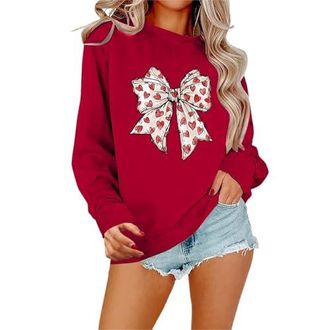 Generic 2026 Valentines Day God Is Greater Than The Highs And Lows Sweat-shirt &agrave; manches longues pour femme, Rouge, XXL