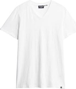 Superdry T-shirt à col en V pour homme Flame Yarn, Optique, L