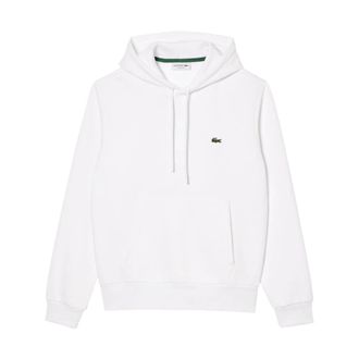 Lacoste Bio-Baumwoll-Hoodie mit K&auml;ngurutasche - - Sweatshirts & Hoodies - Herren - Wei&szlig; - M