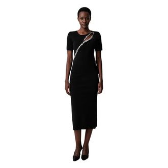 Gaud&igrave; Robe avec d&eacute;tail d&eacute;coup&eacute; - Femme - Robes - Noir - Taille: 36 FR