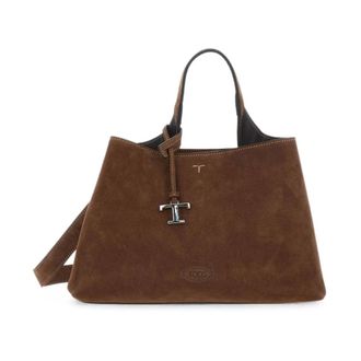 Tod's Femme, Sacs, Brun, Taille: ONE Size Sac Cabas avec Logo Grav&eacute;