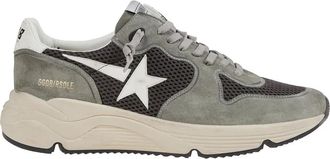 Golden Goose Low-Top Sneaker - Green Suede Running Sneakers - Gr. 45 (EU) - in Grau - für Damen
