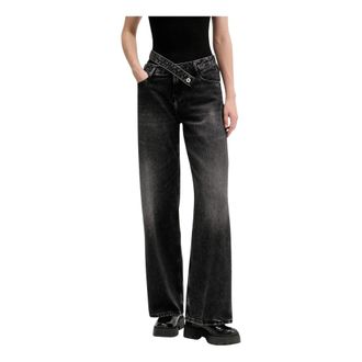 Karl Lagerfeld Jean Droit - Femme - Jeans - Noir - Taille: W29 L30
