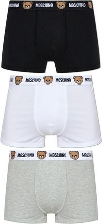 Moschino Homme, Sous-v&ecirc;tements, Multicolore, Taille: XL Logo Band Three-Pack Boxer Briefs