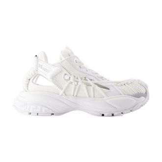 Versace Womens Calfskin Leather Low Top Sneaker White
