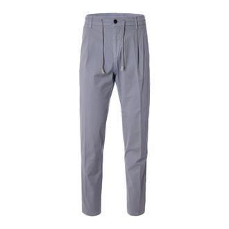 Eleventy Homme, Pantalons, Bleu, Taille: W30 Chinos en coton stretch