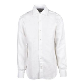 Eleventy Homme, Chemises, Blanc, Taille: 3XL Linen Shirt