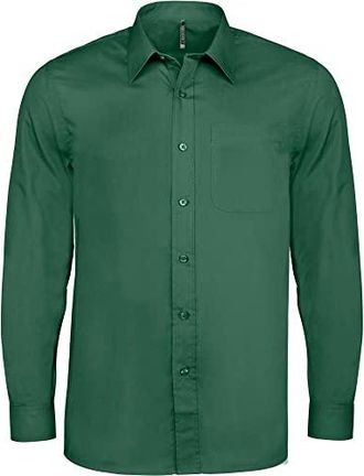 Kariban JOFREY > Chemise Manches Longues - Forest Green, 6XL, Homme