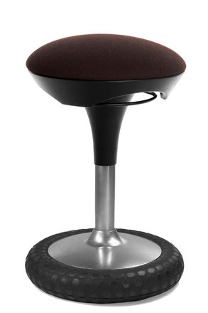 Topstar Topstar Sitness 20, ergonomischer Sitzhocker, Arbeitshocker, B&uuml;rohocker mit Schwingeffekt, Sitzh&ouml;henverstellung, Bezug dunkelbraun