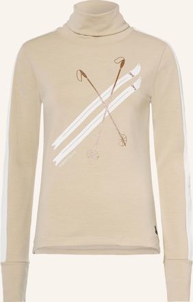super.natural Pullover Kryssede Ski Roll Neck weiss