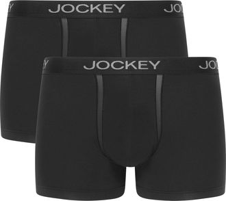 Jockey Trunk JOCKEY Chafe Proof Pouch, Herren, Gr. 3XL, schwarz, Microfaser, Obermaterial: 94% Modal, 6% Elasthan, unifarben, k&ouml;rpernah, Unterhosen, mittlere