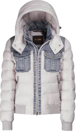 Moorer Femme, Vestes, Blanc, Taille: 36 FR Leslie Bomber Jacket