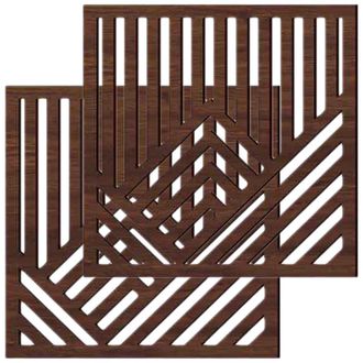 Hemobllo 2 St&uuml;ck Wanddekoration mit Hohlem Bergmotiv Bruchfestes Wandpaneel f&uuml;r Wohnzimmer und B&uuml;ro Rustikale Holz Wandkunst