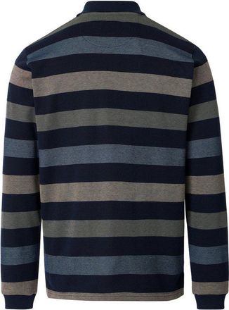 Redmond Langarm-Poloshirt gestreift