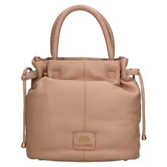 La Carrie Femme, Sacs, Beige, Taille: ONE Size Petra Leather Bag