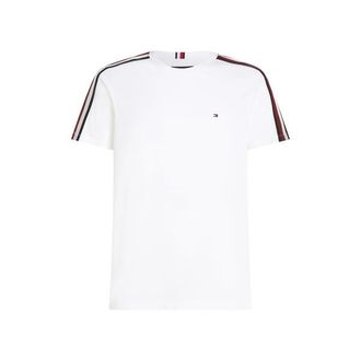 Tommy Hilfiger Baumwoll-T-Shirt in Weiß