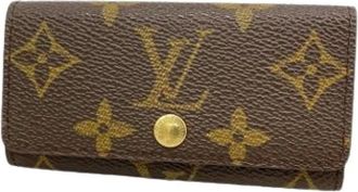 Louis Vuitton unisex, Pre-owned, Brun, Taille: ONE Size Porte-cl&eacute;s en tissu Pre-owned