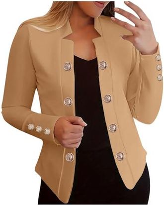 Generic Femme Veste De Costume Formel Blazer De Travail Veste De Bureau Costume De Travail &Eacute;l&eacute;gant