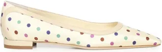 Manolo Blahnik Femme, Chaussures, Beige, Taille: 38 1/2 EU Ballerines